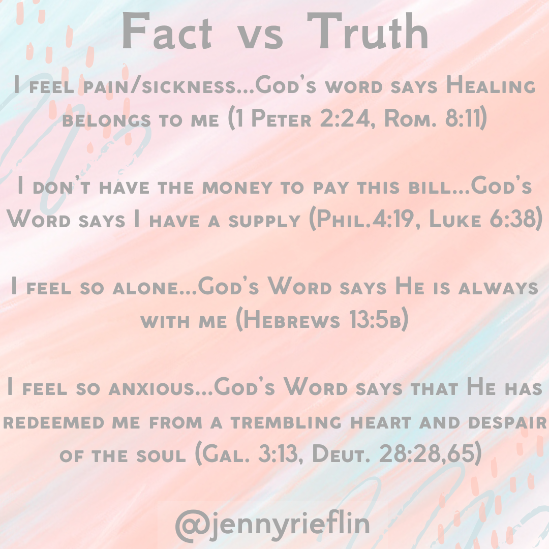 FACT vs TRUTH – ~JENNY RIEFLIN MINISTRIES~